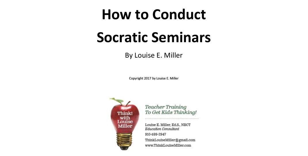 How to Conduct Socratic Seminars